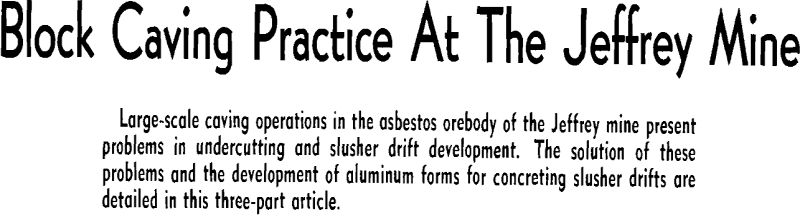 Block Caving Mining Method - 911Metallurgist